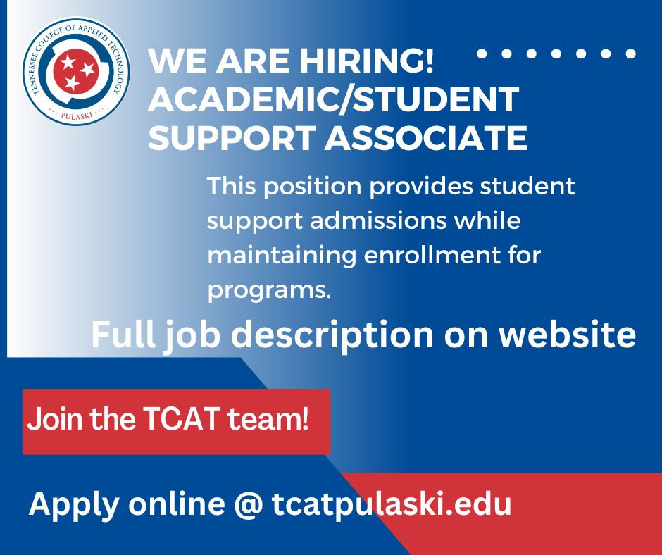 admissions position 2023.jpg | TCAT Pulaski