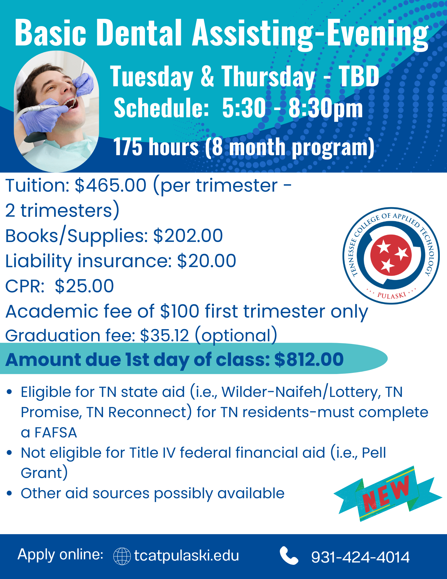 Admissions | TCAT Pulaski